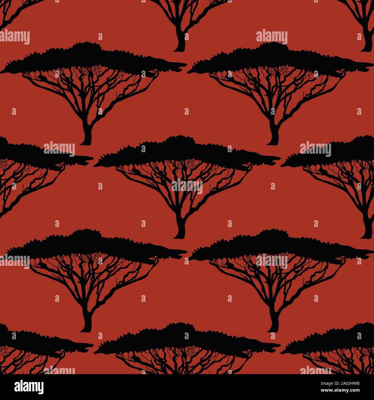 Umbrella thorn tree Stock Vector Images - Alamy