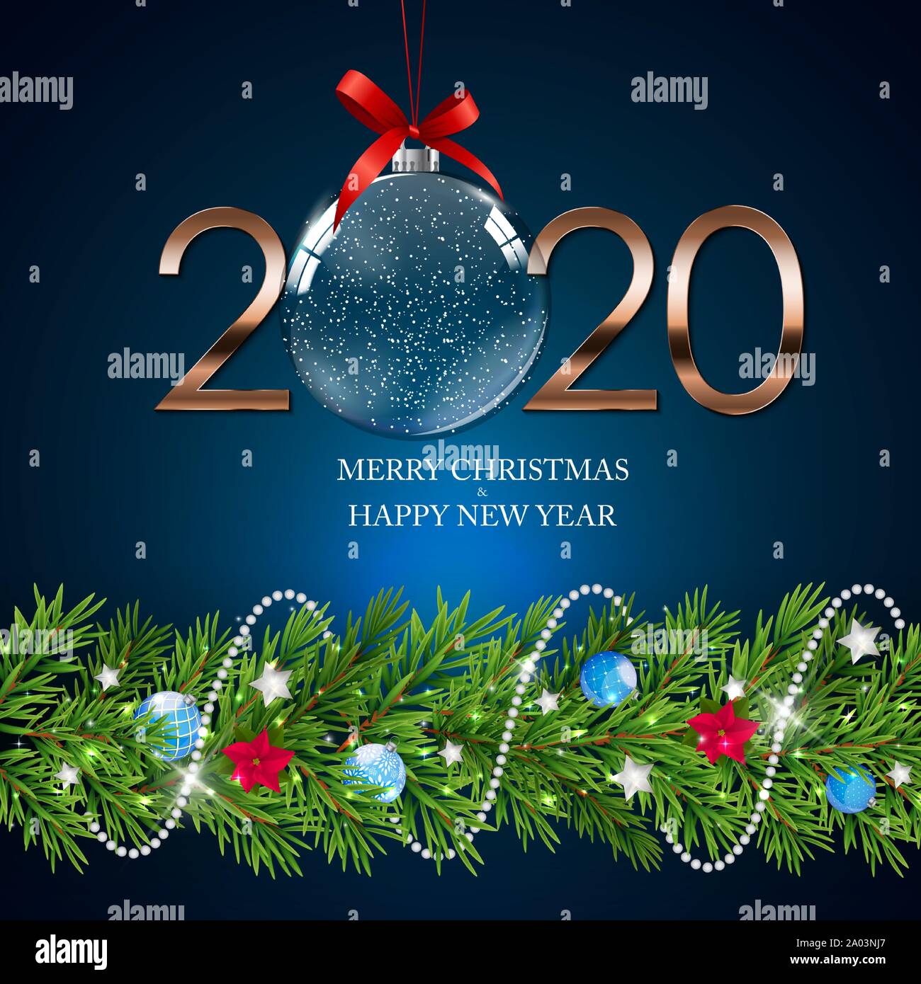 Happy 2020 New Year Background. Vector Illustration Stock Vector Image ...