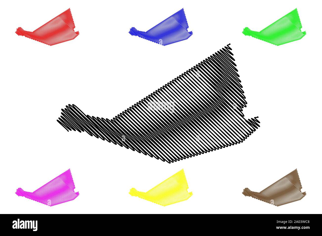 Mafraq Governorate (Hashemite Kingdom of Jordan) map vector ...