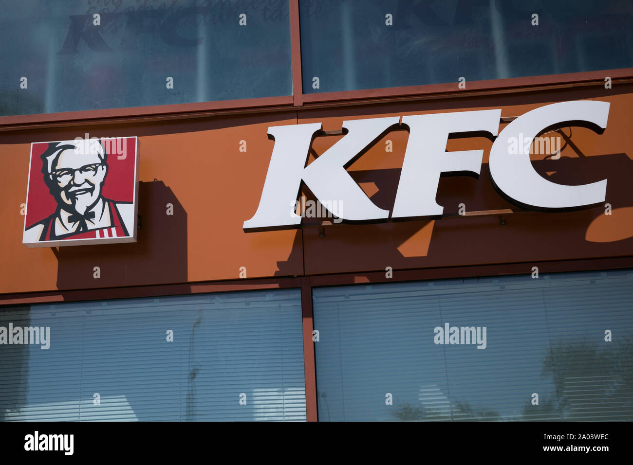 KFC food store Moscow Stock Photo - Alamy