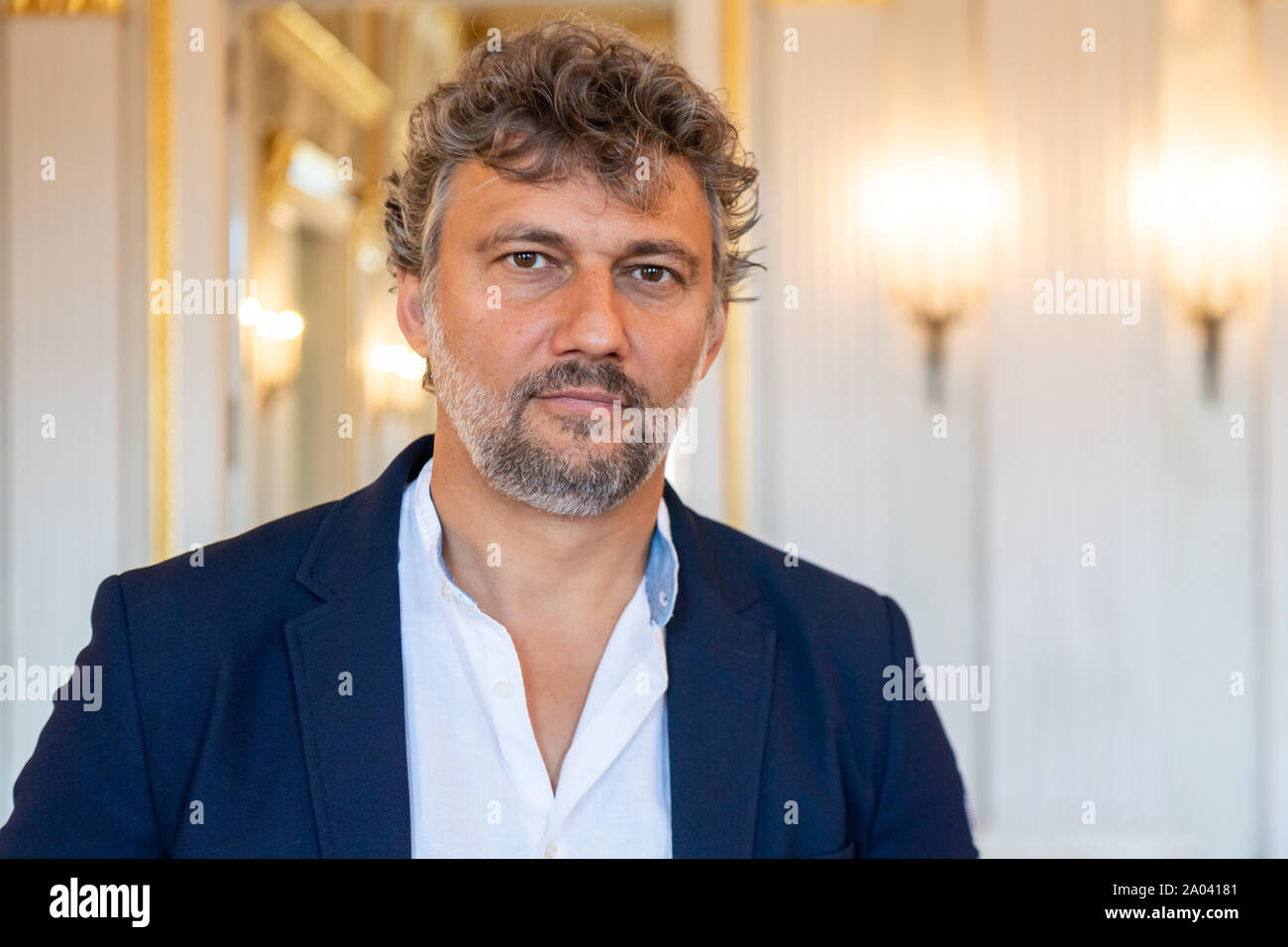 19 September 2019, Bavaria, Munich: Jonas Kaufmann, opera singer, is ...