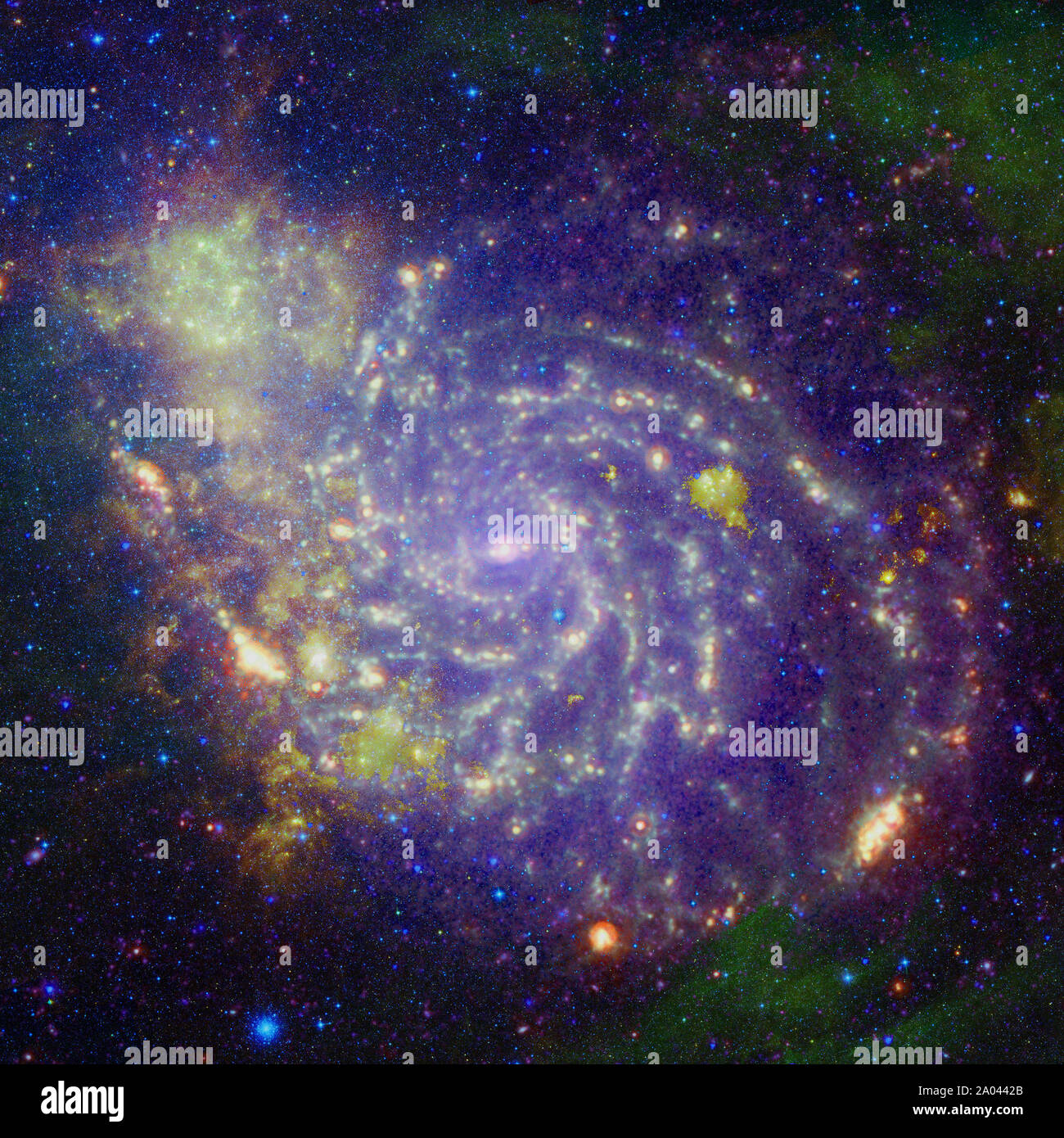 Nebula, starfield, cluster of stars in outer space. Beauty of endless ...