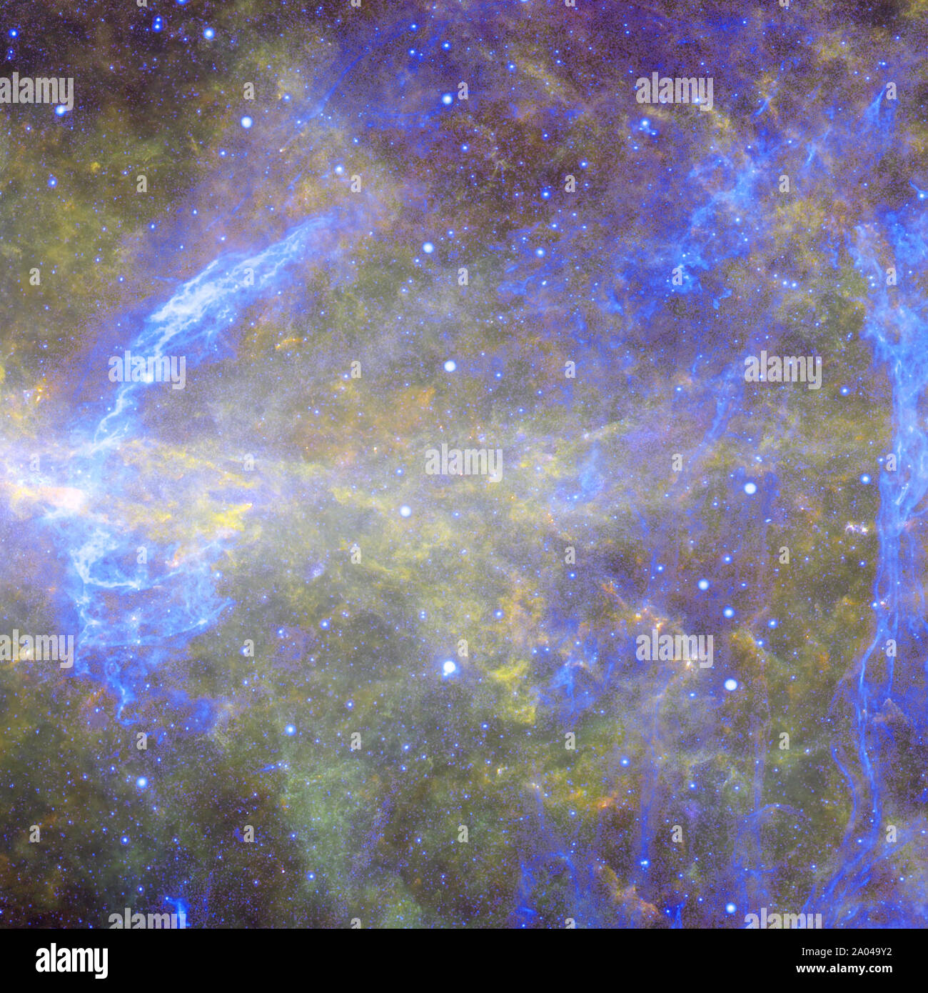 Universe scene with planets, stars and galaxies in outer space ...