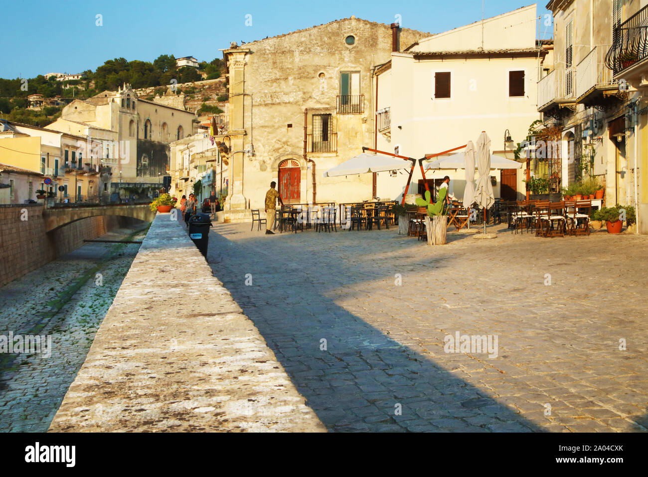 Old square of Scicli, Sicily Stock Photo - Alamy