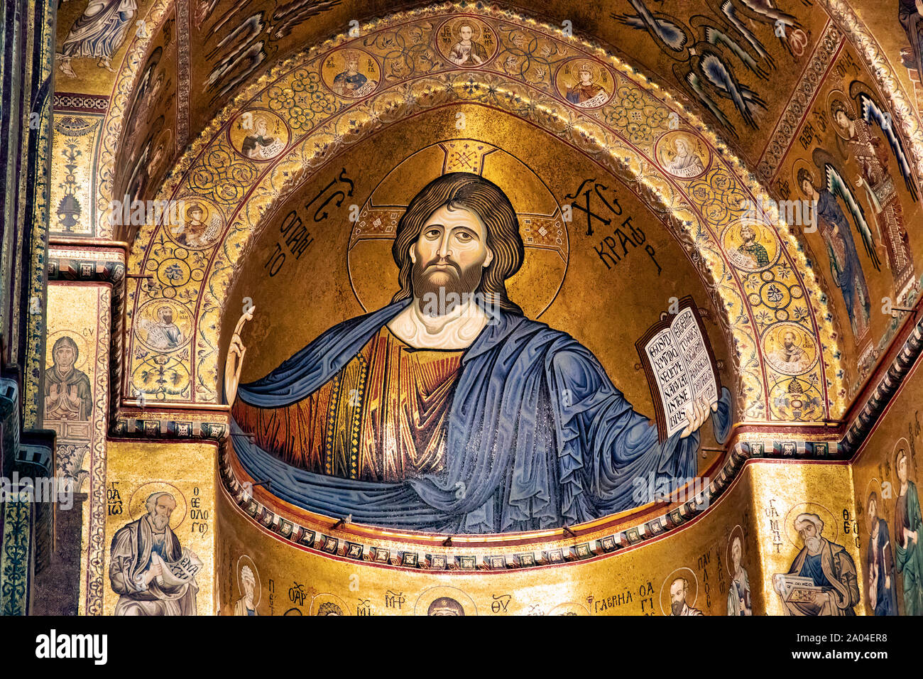 Mosaic of christ pantocrator hi-res stock photography and images - Alamy