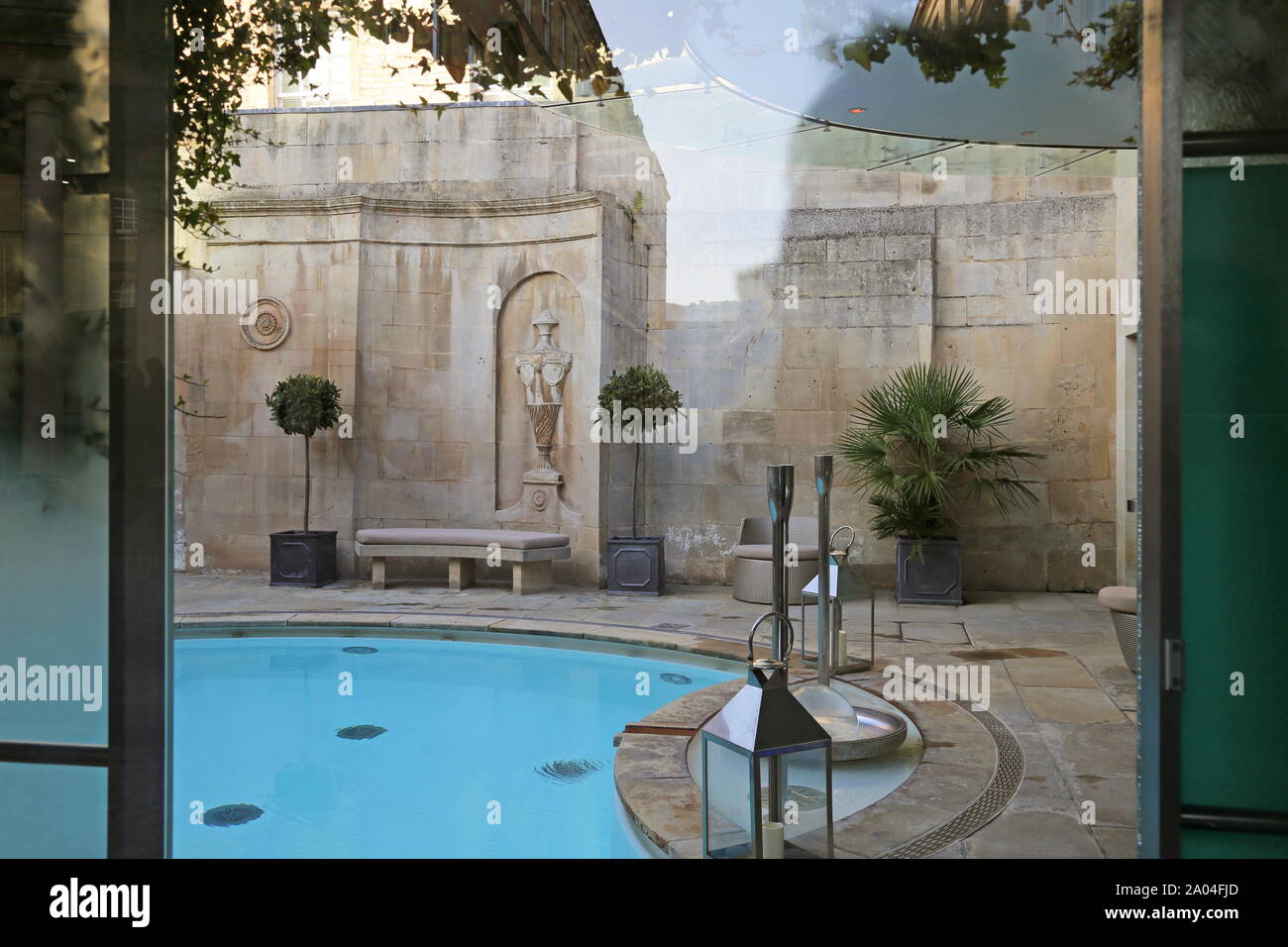 Cross Bath, Hot Bath Street, Bath, Somerset, England, Great Britain ...
