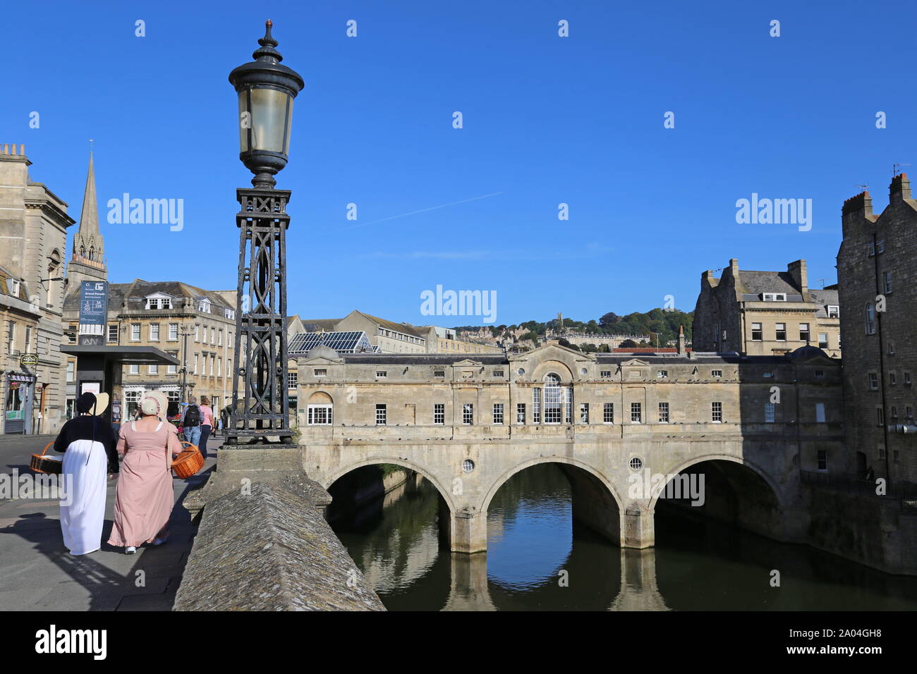 Pulteney Bridge from Grand Parade, Bath, Somerset, England, Great ...