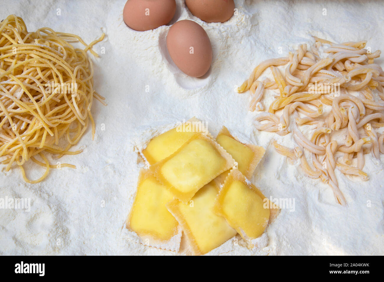 Healthy ingredients for italian pasta Stock Photo - Alamy