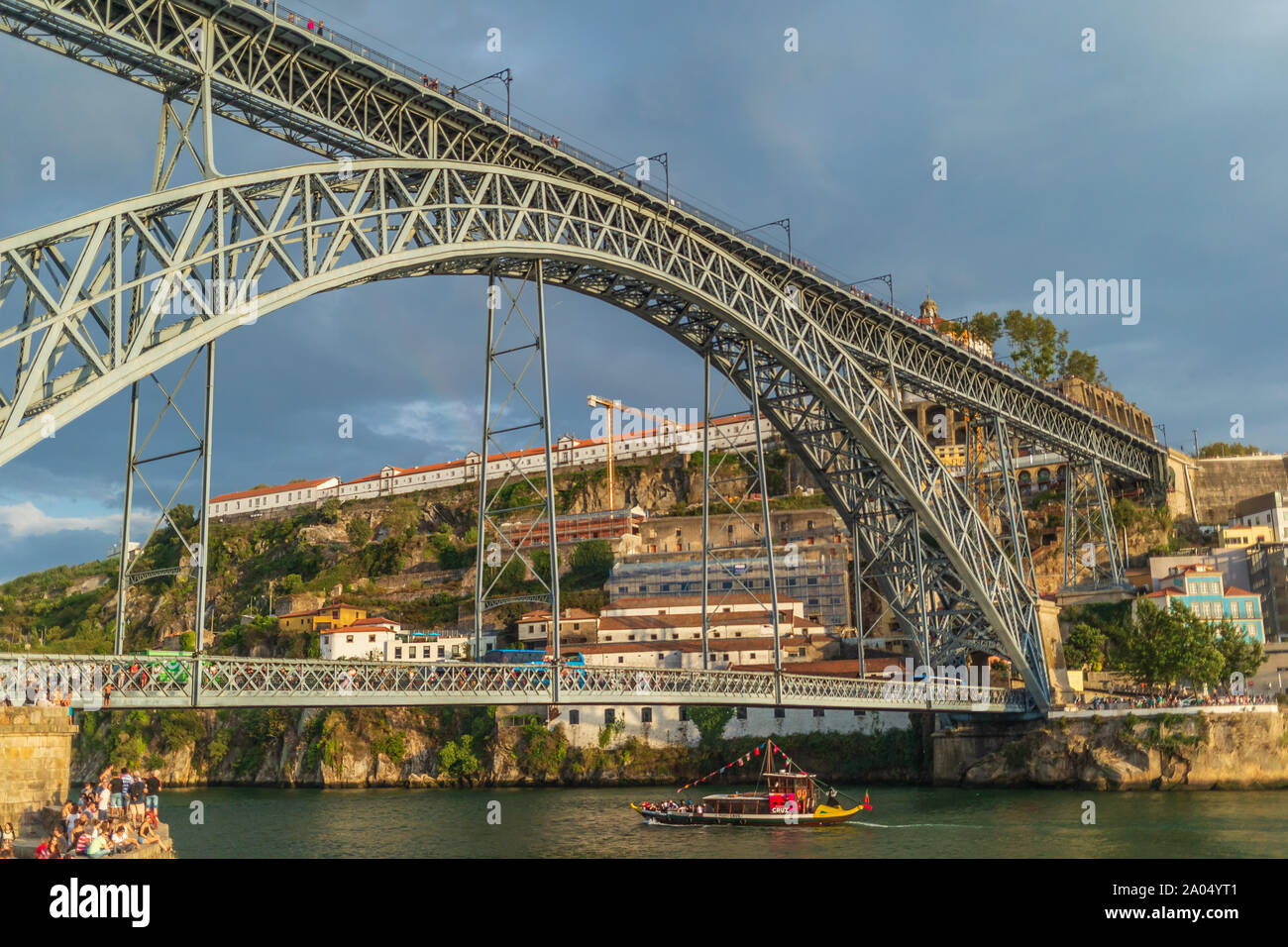 Dom Luis Bridge in the city of Porto Stock Photo - Alamy