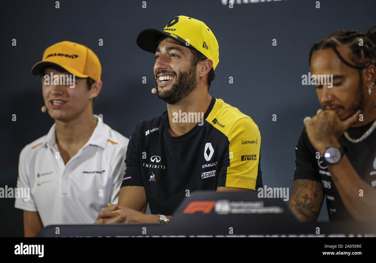 Marina Bay, Singapore. 19th Sep 2019. Motorsports: FIA Formula One ...