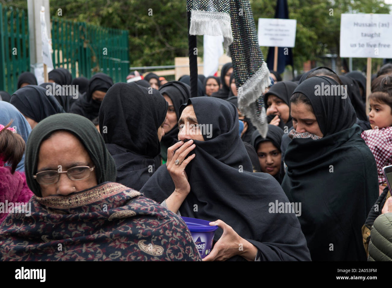 Muslim community Bradford 2019 2010s UK. Day of Ashura parade Shia ...
