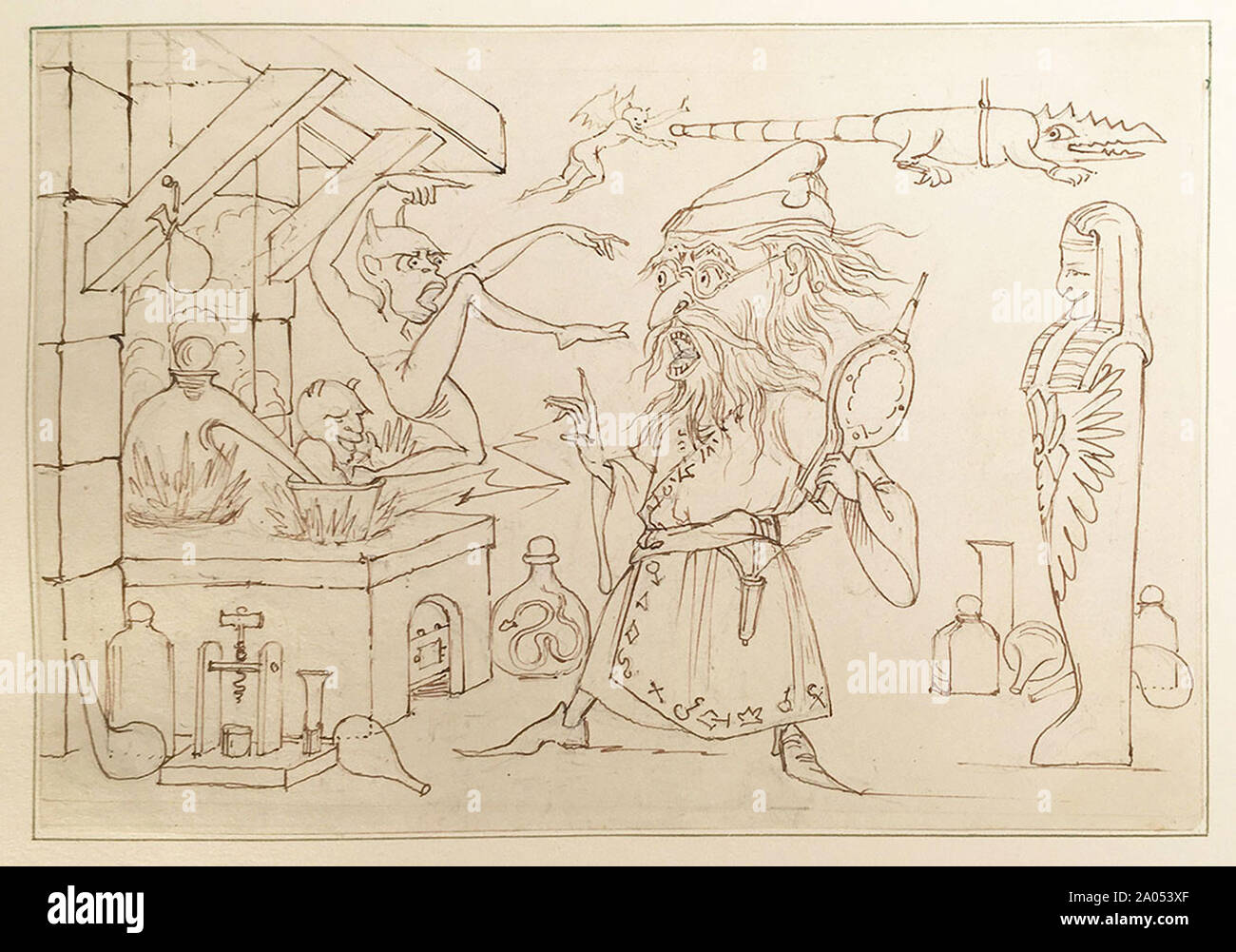 Gandalf illustration hi-res stock photography and images - Alamy