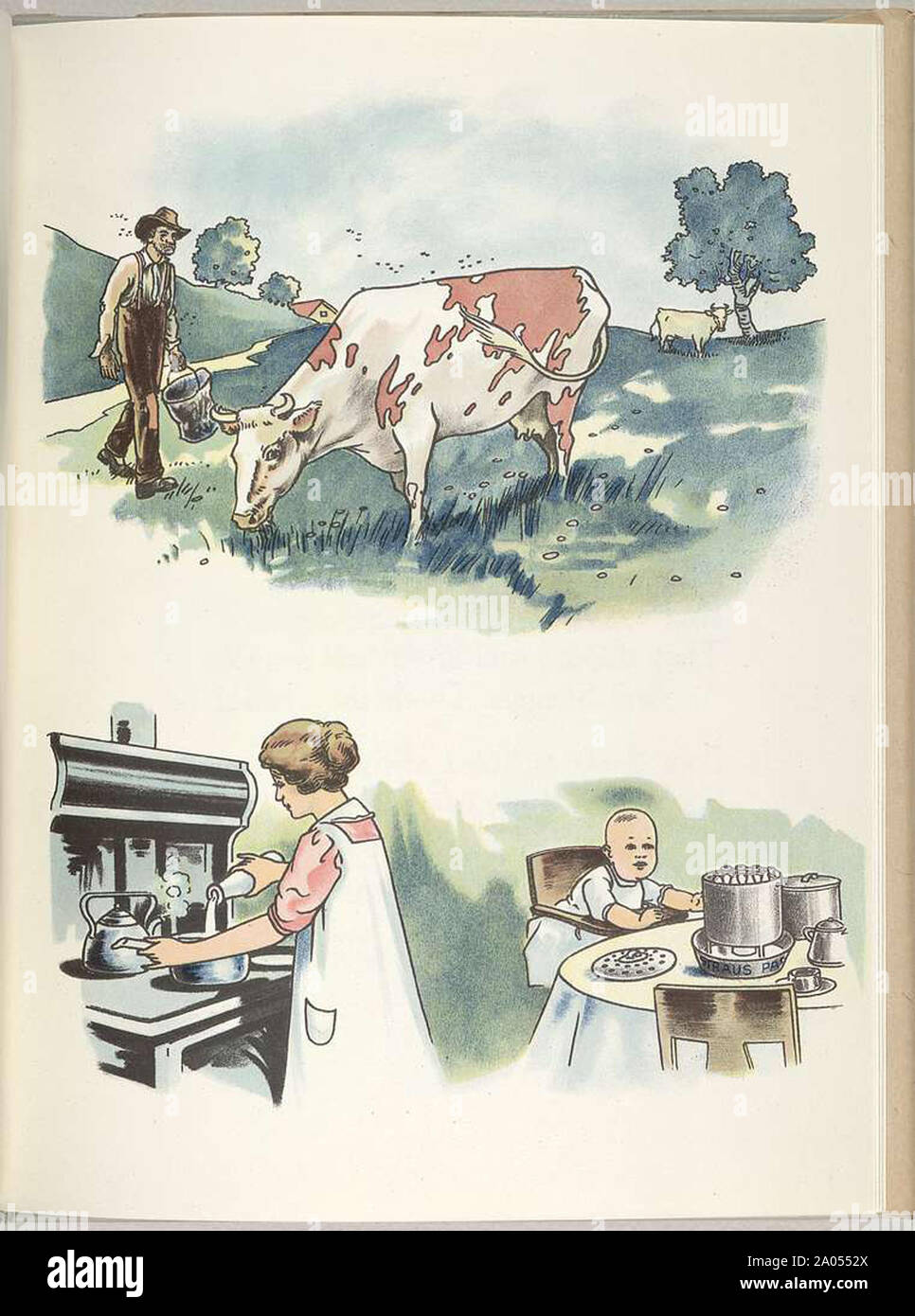 Farmer with milk form cow hi-res stock photography and images - Alamy