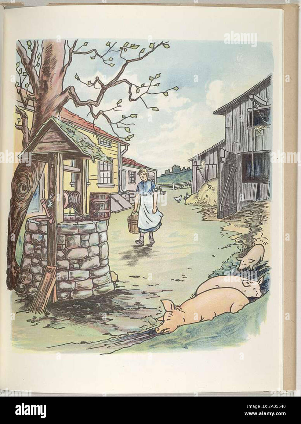 fetching water from a well Stock Photo - Alamy