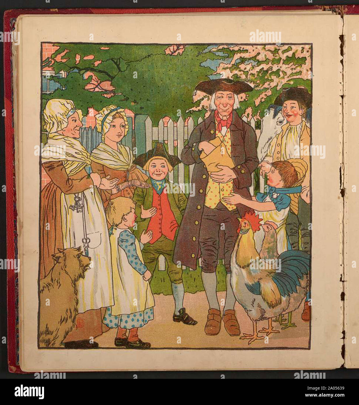 vintage Yankee Doodle book page artwork Stock Photo - Alamy