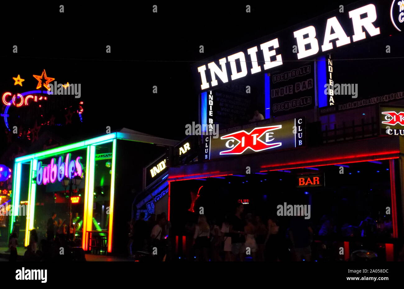 disco, bar, night, colorful, sign, people, dance Stock Photo - Alamy
