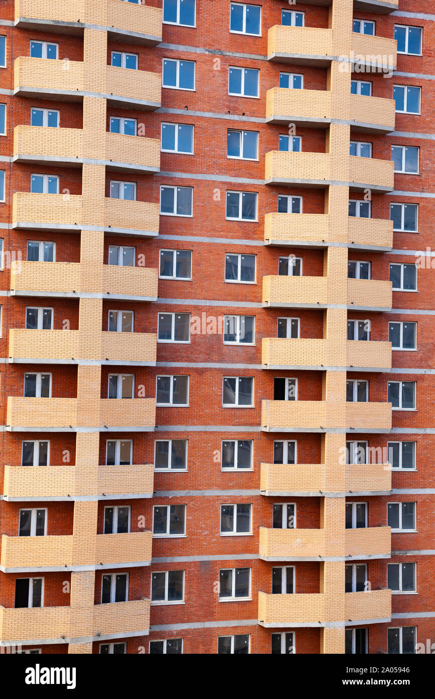 High-rise residential building close-up. New building Stock Photo - Alamy