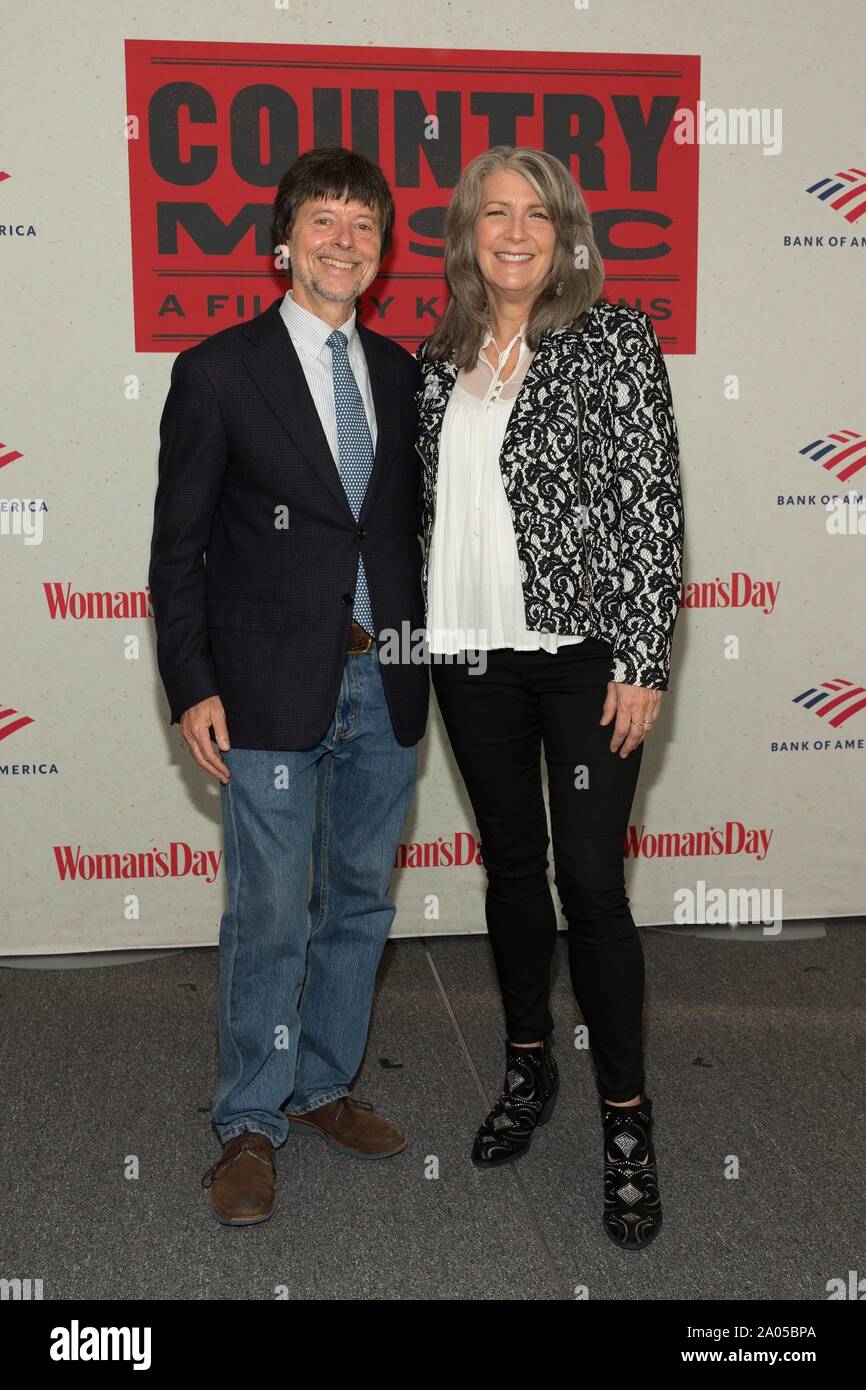 New York, NY, USA. 19th Sep, 2019. Ken Burns, Kathy Mattea at arrivals ...