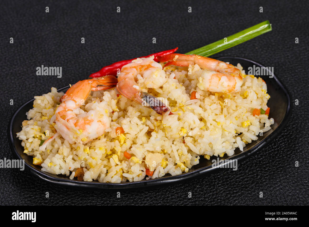 Thai style fried rice with prawn and egg Stock Photo - Alamy