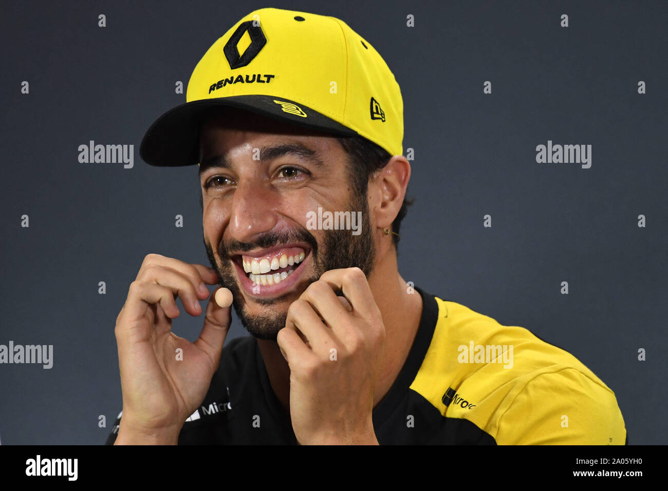 Singapore. 19th Sep, 2019. Daniel Ricciardo, Australian driver of Team ...