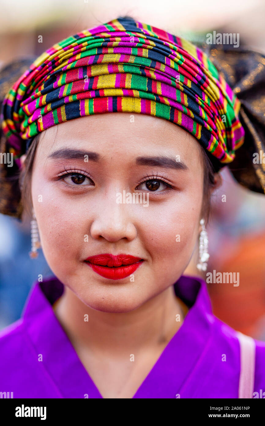 A Young Woman From The Shan (or Tai Yai) Ethnic Group At The Kakku ...