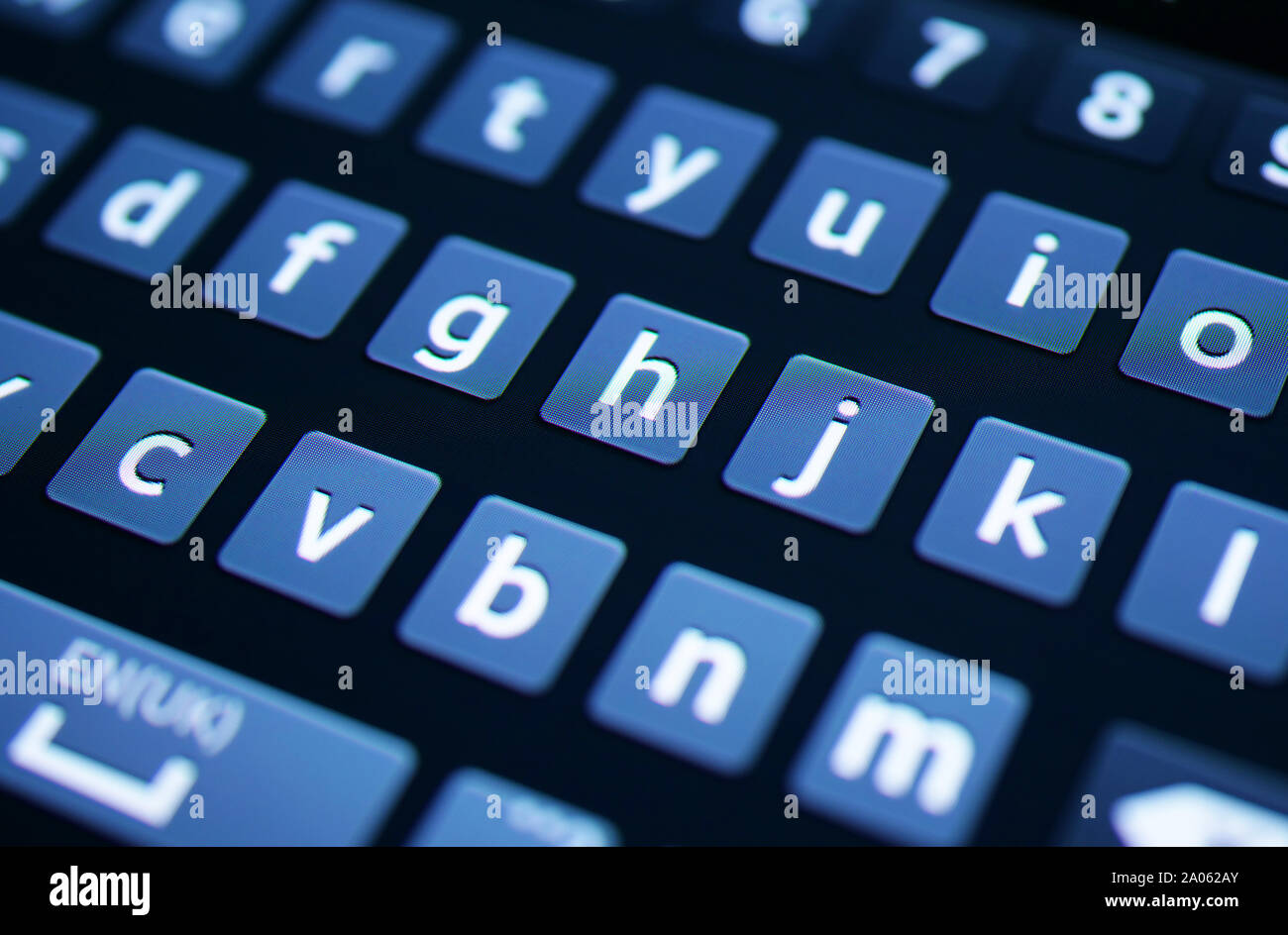 Detail of a keyboard and screen hi-res stock photography and images - Alamy
