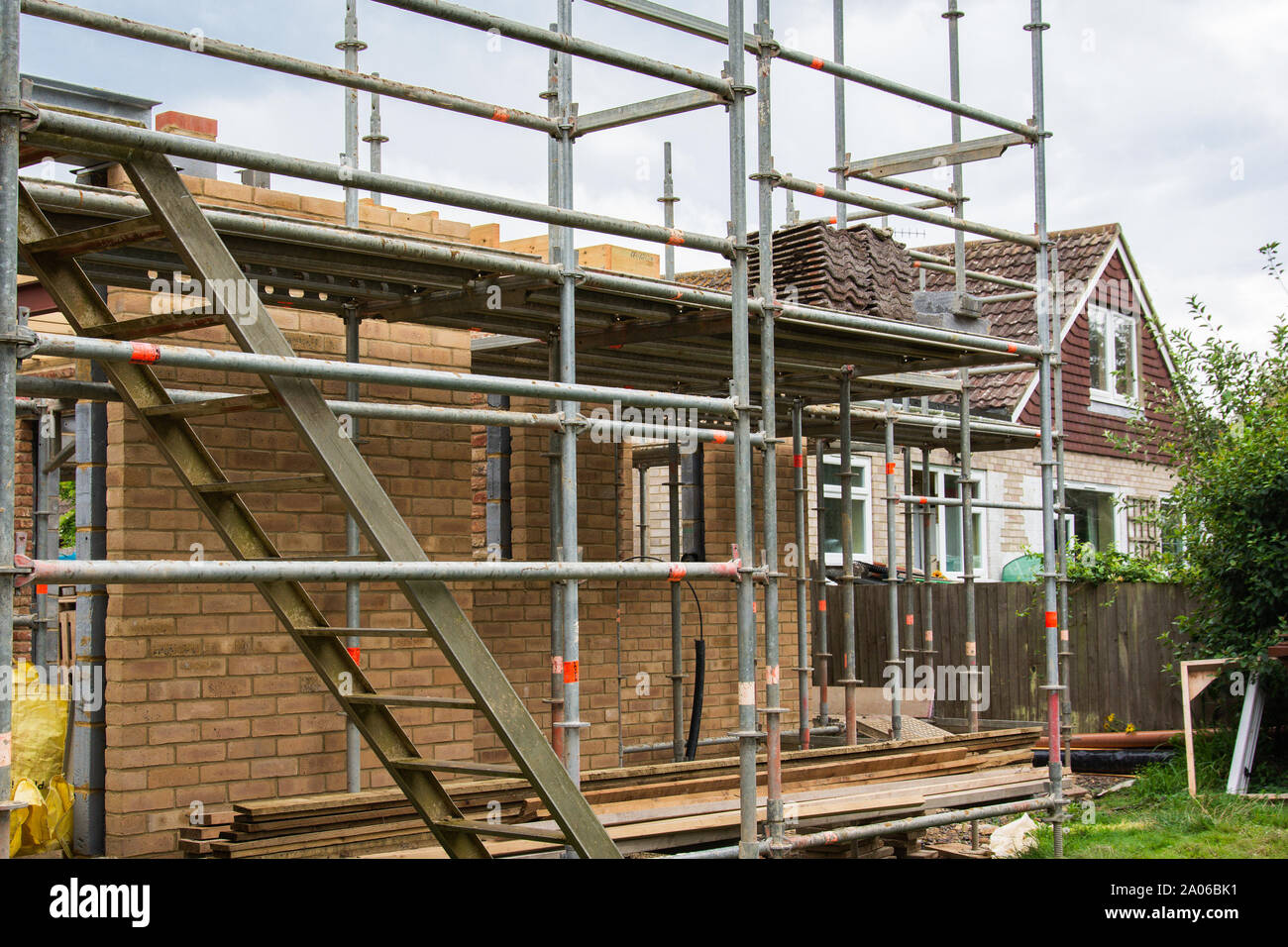 Renovation projects. Building of extension of the existing house ...