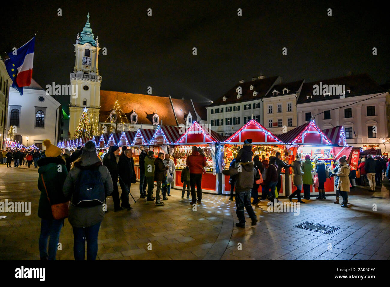 Christmas markets Bratislava, Slovakia Stock Photo - Alamy