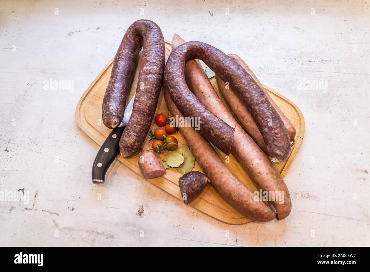 A board full of Polish home-made cold cuts Stock Photo - Alamy