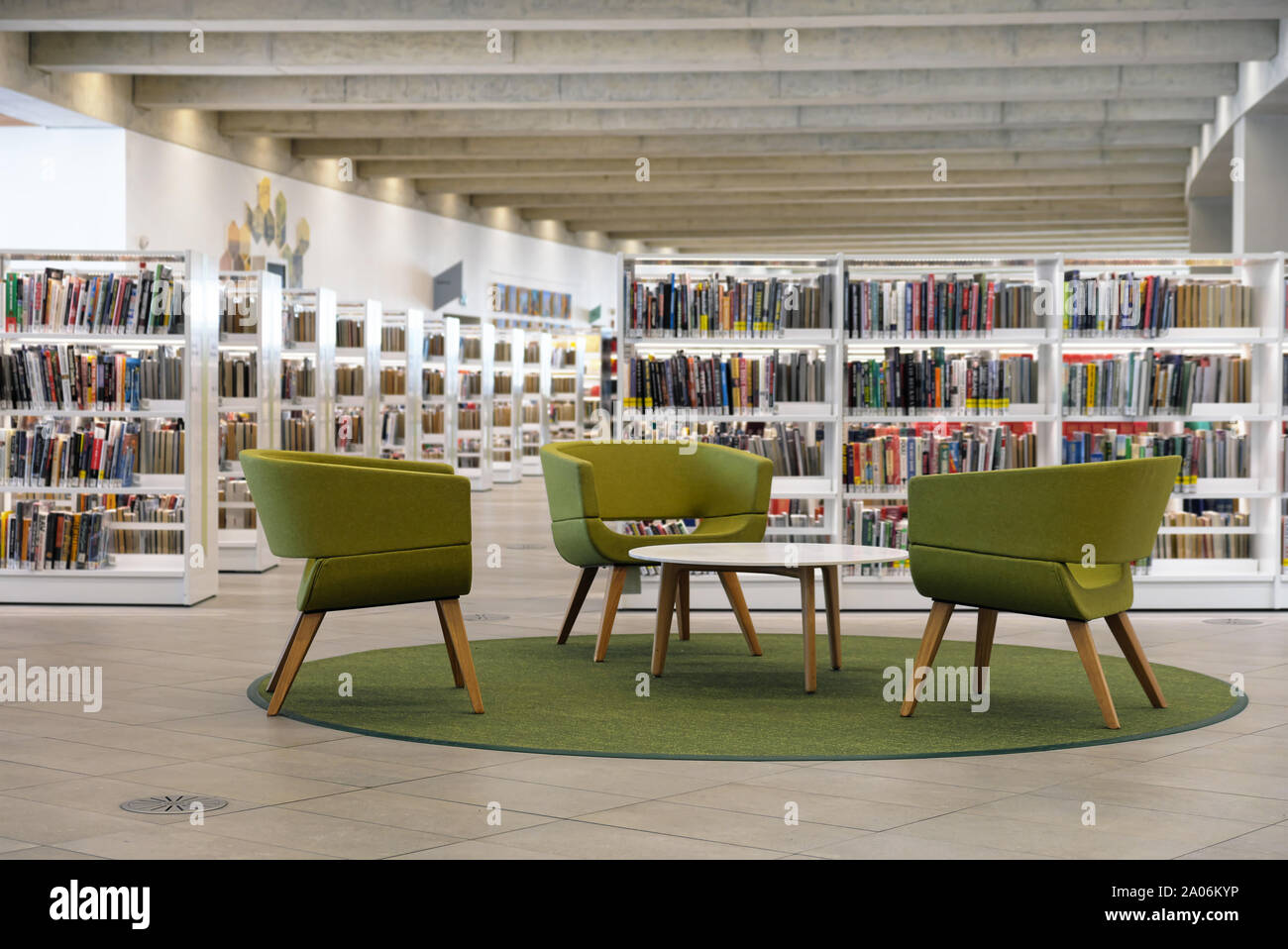 Modern bookshelves hi-res stock photography and images - Alamy