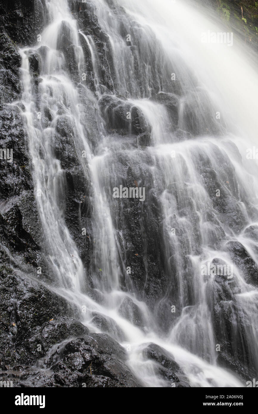 waterfalls in the Wood Of Cree Nature Reserve, Newton Stewart, Dumfries ...