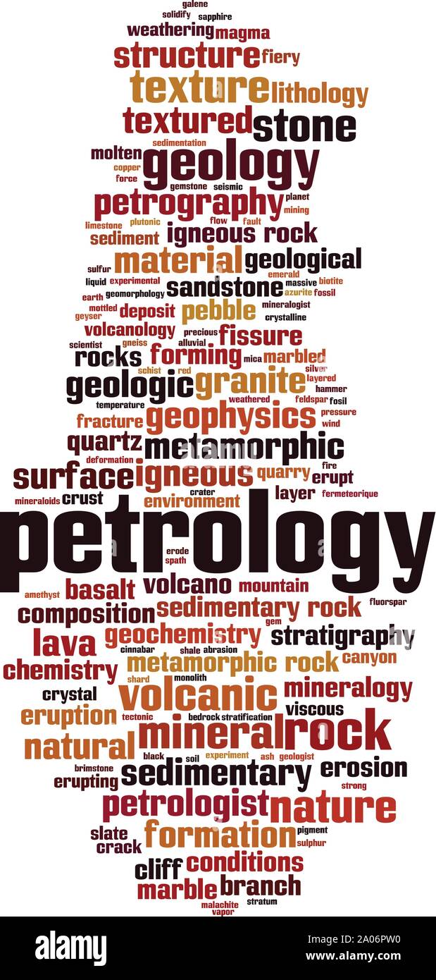 Petrology word cloud concept. Collage made of words about petrology ...