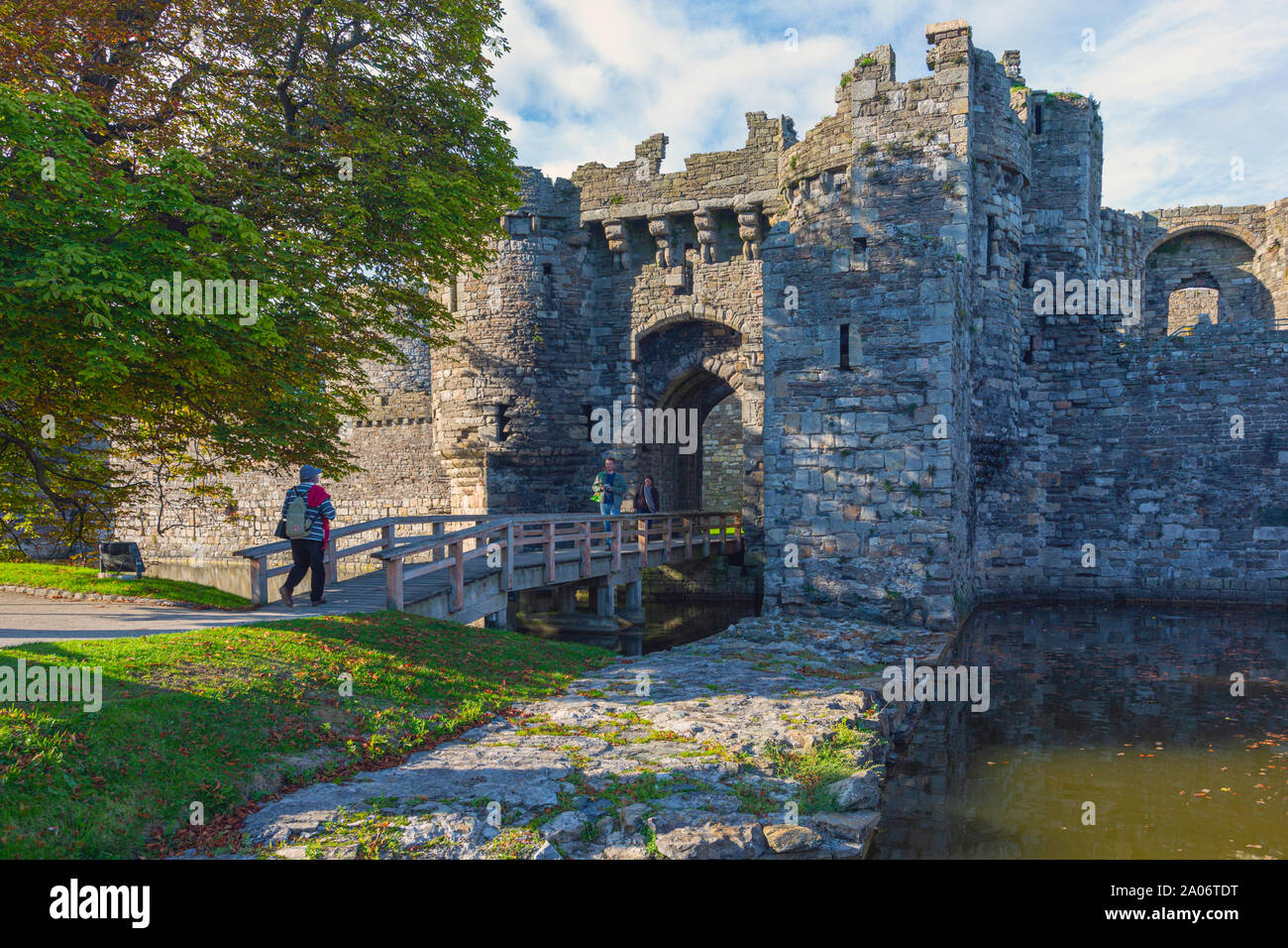 Beaumaris, Anglesey, Wales, United Kingdom. The 14th century castle. It ...