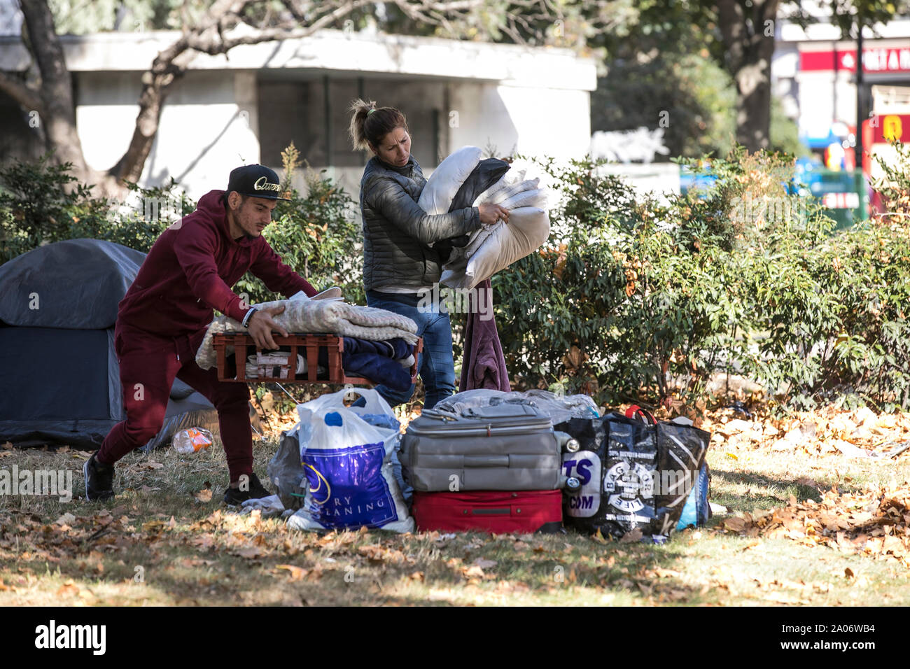 Homeless encampment hi-res stock photography and images - Alamy