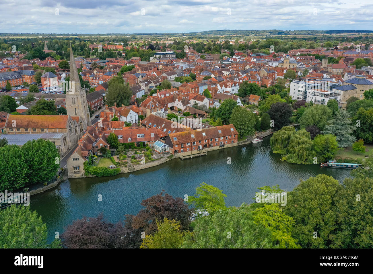 Aerial view of abingdon hi-res stock photography and images - Alamy