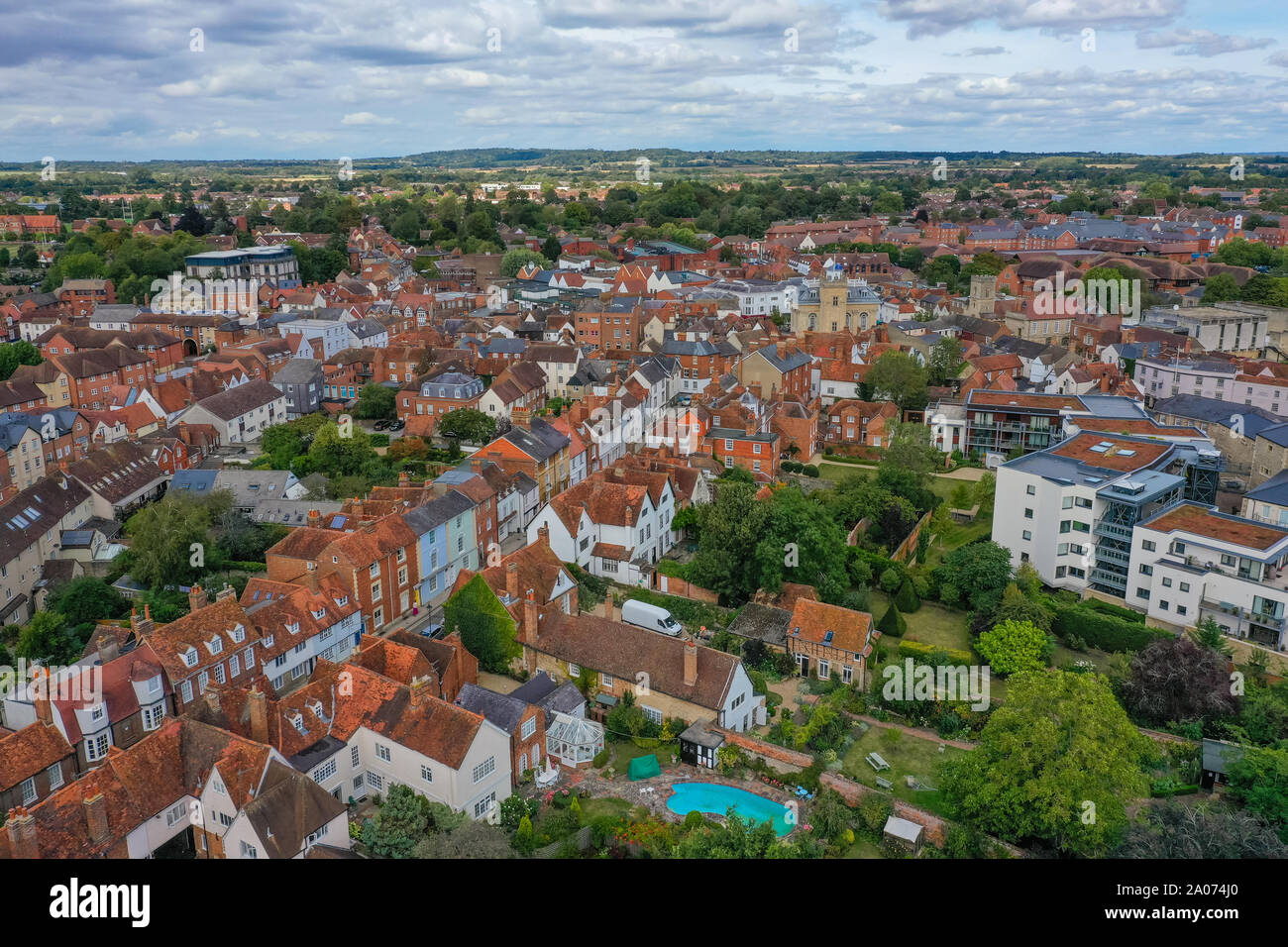 Aerial view of abingdon hi-res stock photography and images - Alamy
