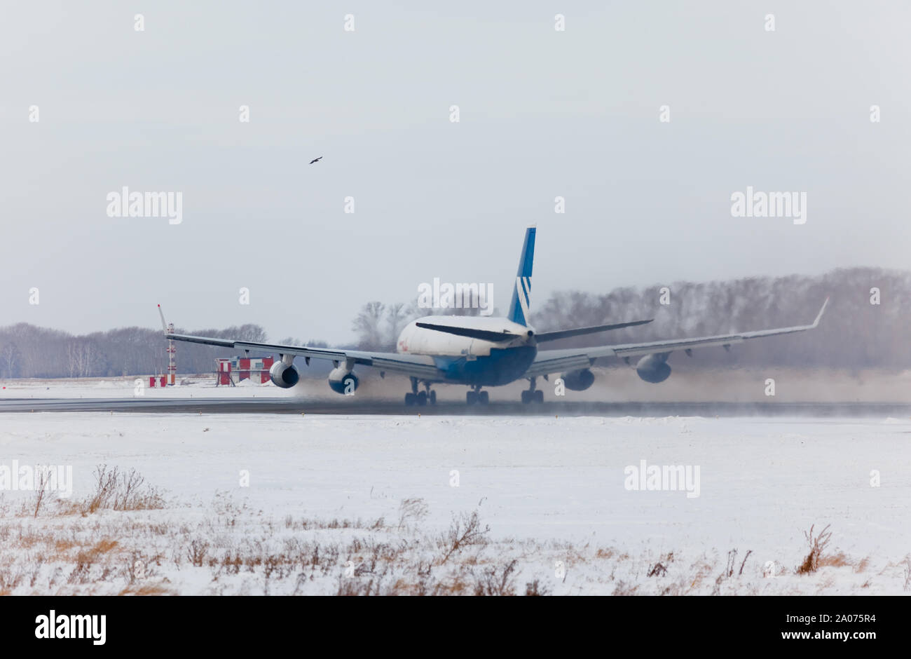 IL-96 is preparing to take off Stock Photo - Alamy