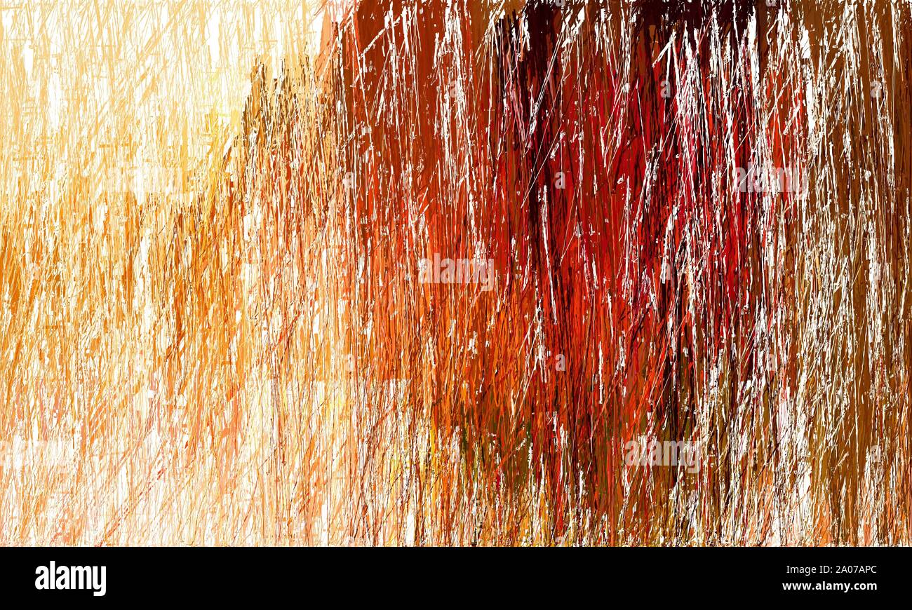 creative colorful drawing strokes background with wheat, saddle brown ...