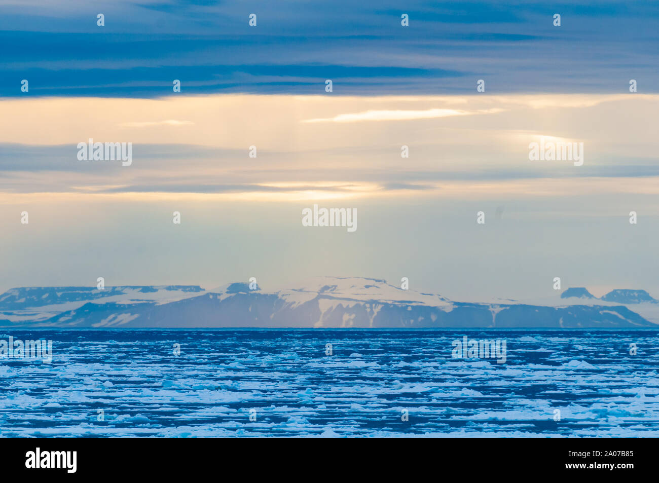 Ice pack in the Arctic Circle, Barentsoya, Svalbard, Norway Stock Photo ...