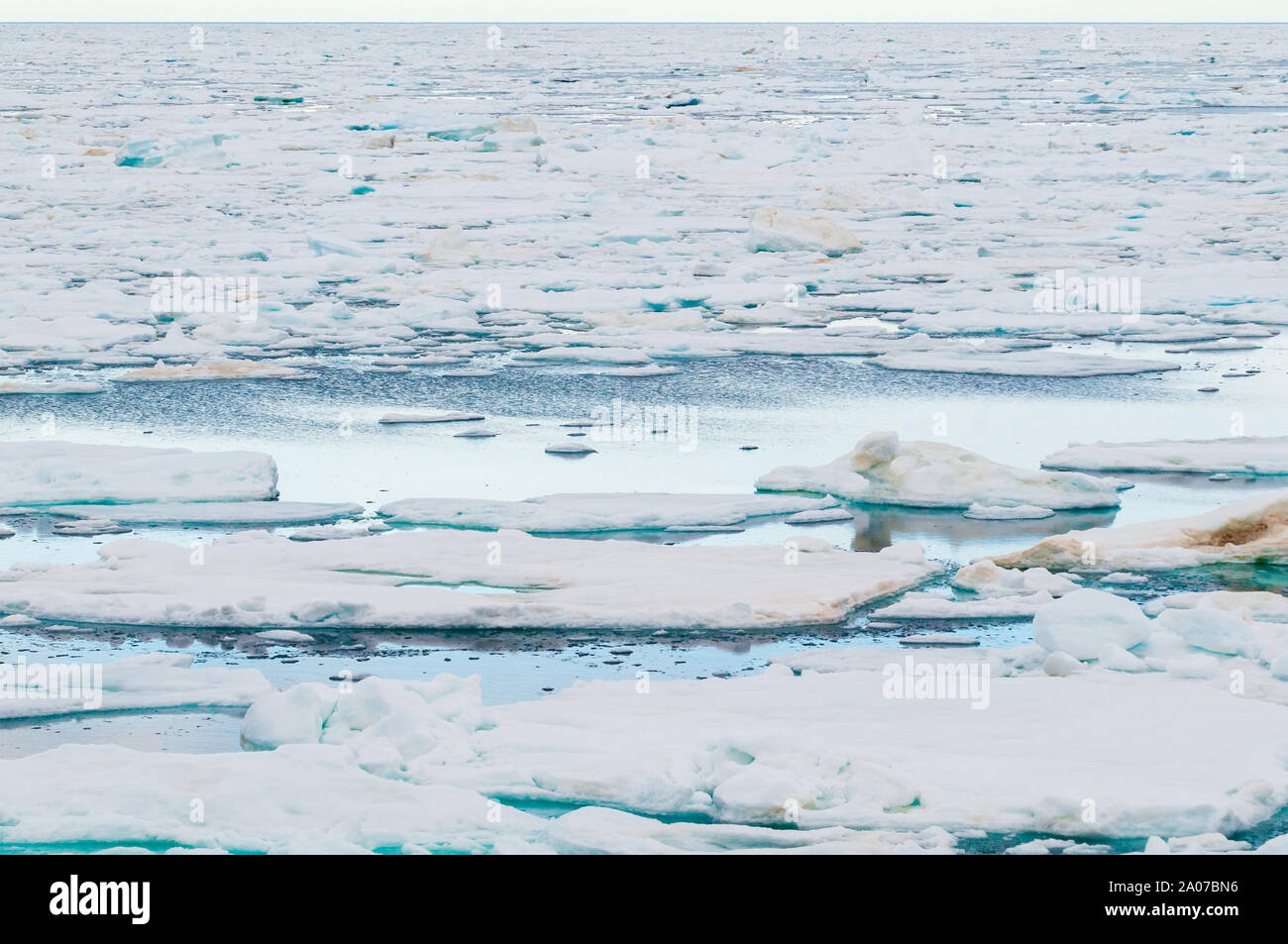 Ice pack in the Arctic Circle, Barentsoya, Svalbard, Norway Stock Photo ...