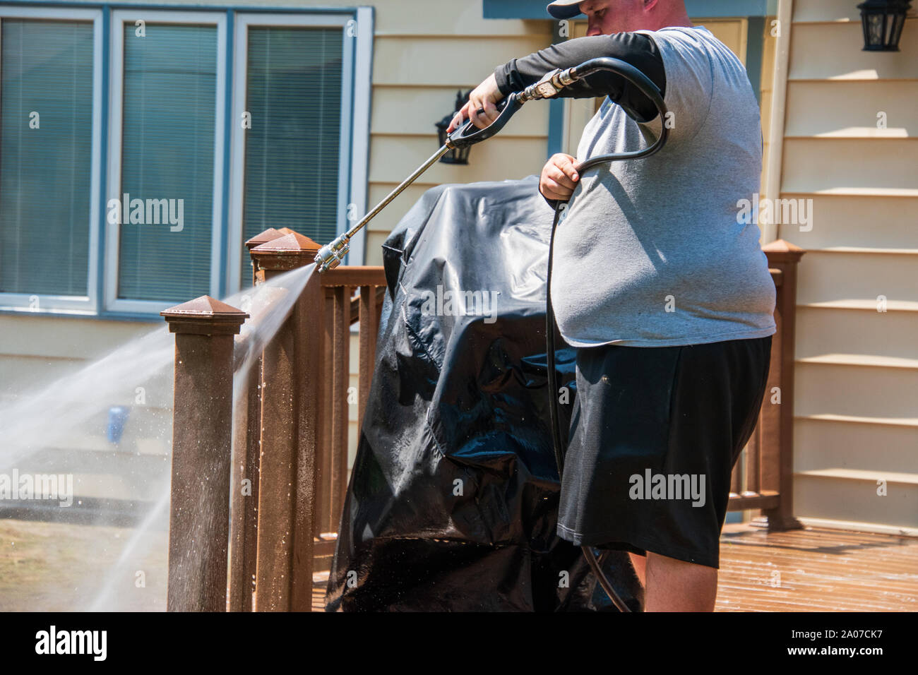 Man Power Washing High Resolution Stock Photography and Images - Alamy