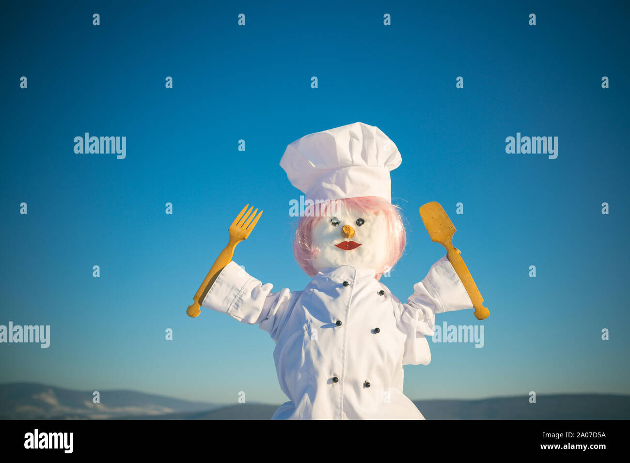 Snowman chef hi-res stock photography and images - Alamy