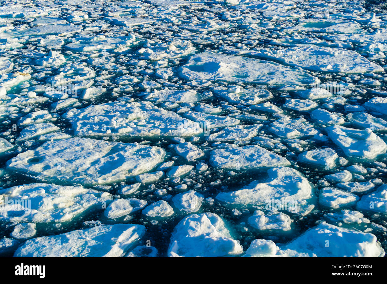 Ice pack in the Arctic Circle, Barentsoya, Svalbard, Norway Stock Photo ...