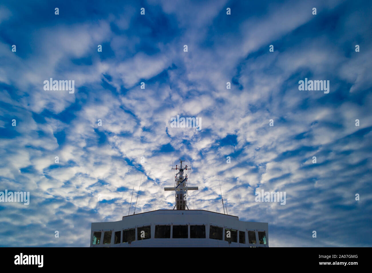 Close up of a ship bridge in the Arctic Circle, Barentsoya, Svalbard ...