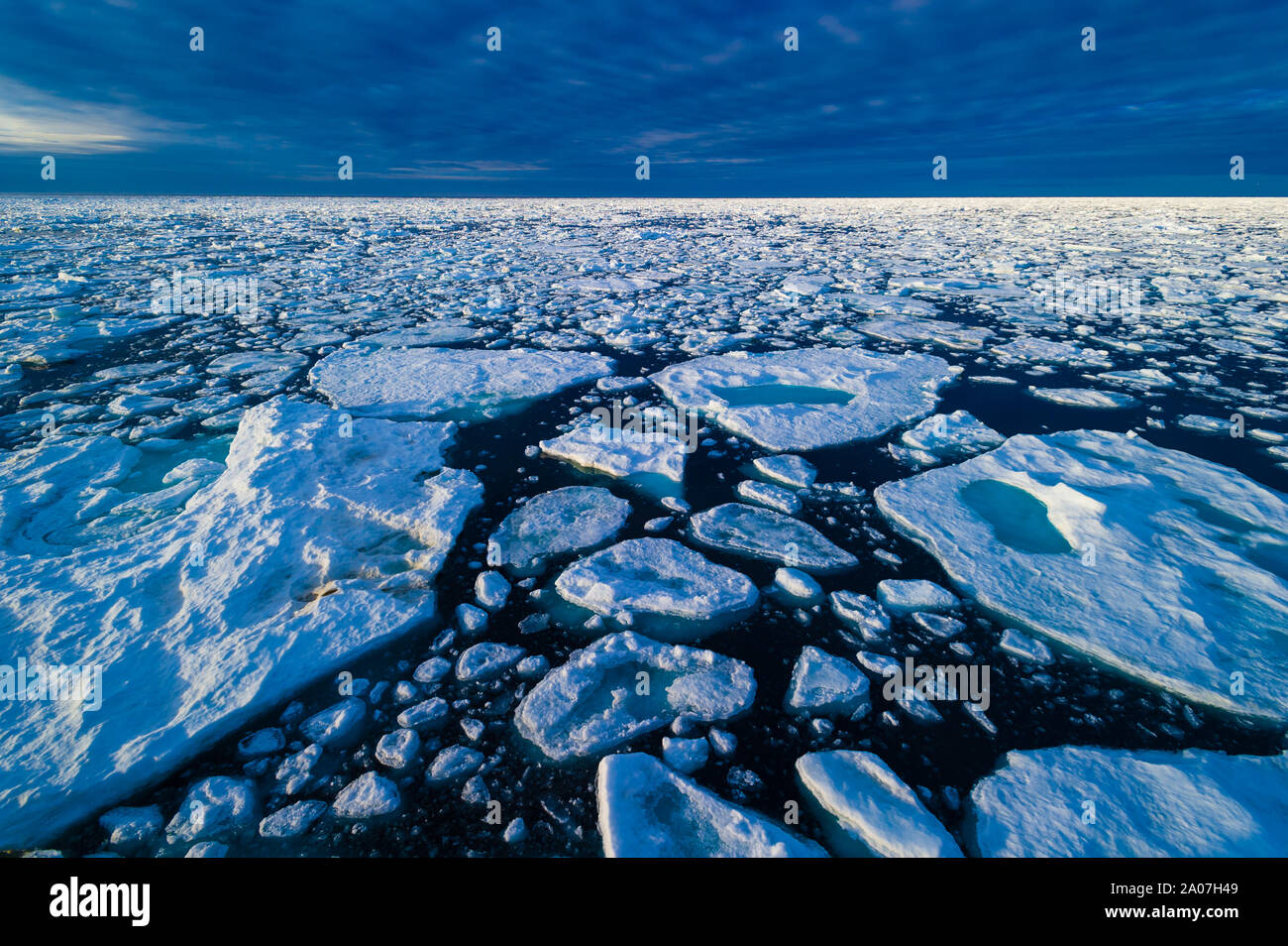 Ice pack in the Arctic Circle, Barentsoya, Svalbard, Norway Stock Photo ...