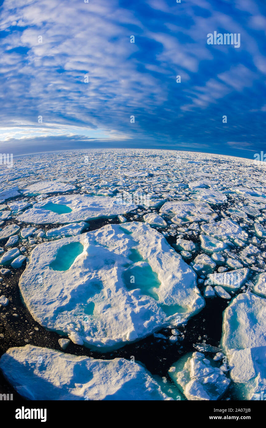 Ice pack in the Arctic Circle, Barentsoya, Svalbard, Norway Stock Photo ...