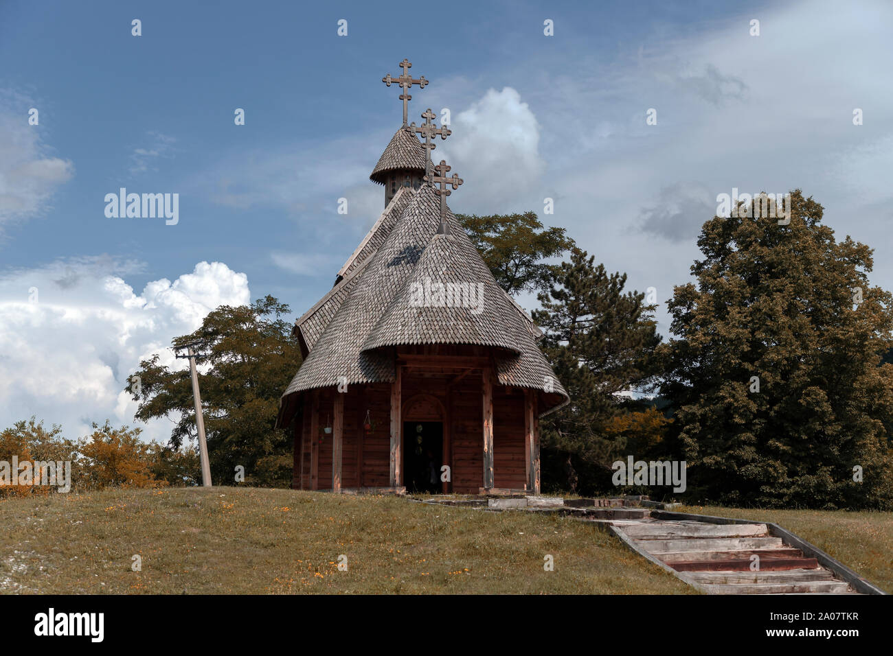 Log cabin church hi-res stock photography and images - Alamy