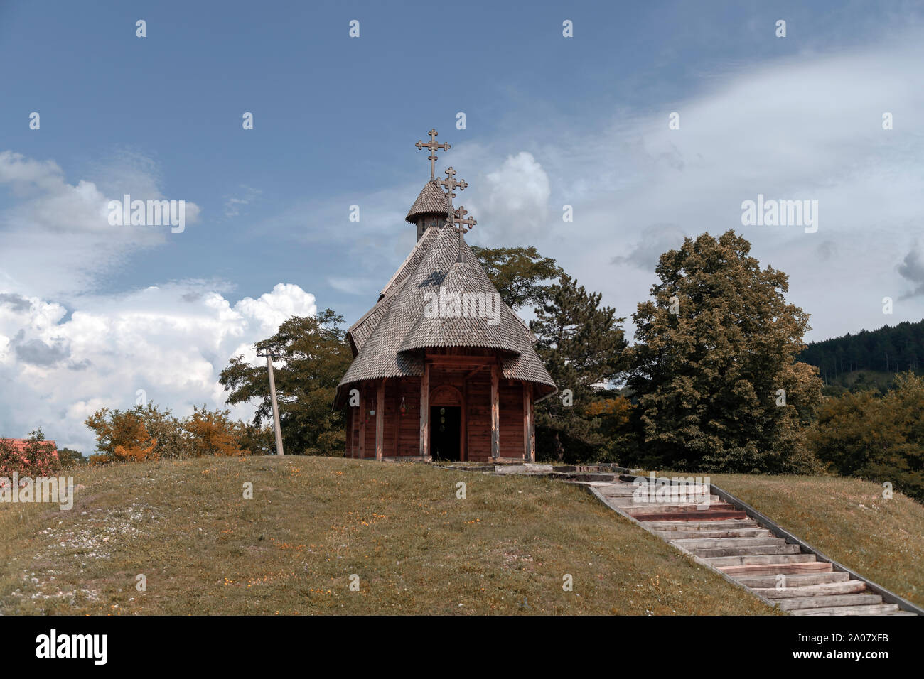 Log cabin church hi-res stock photography and images - Alamy