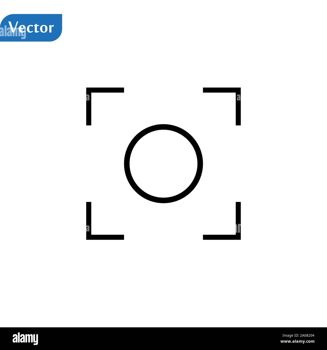 Line focus icon illustration isolated vector sign symbol Stock Vector ...