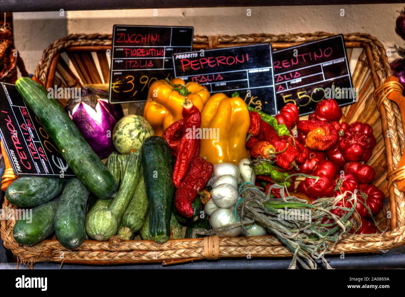 colorful mediterranean vegetables Stock Photo - Alamy